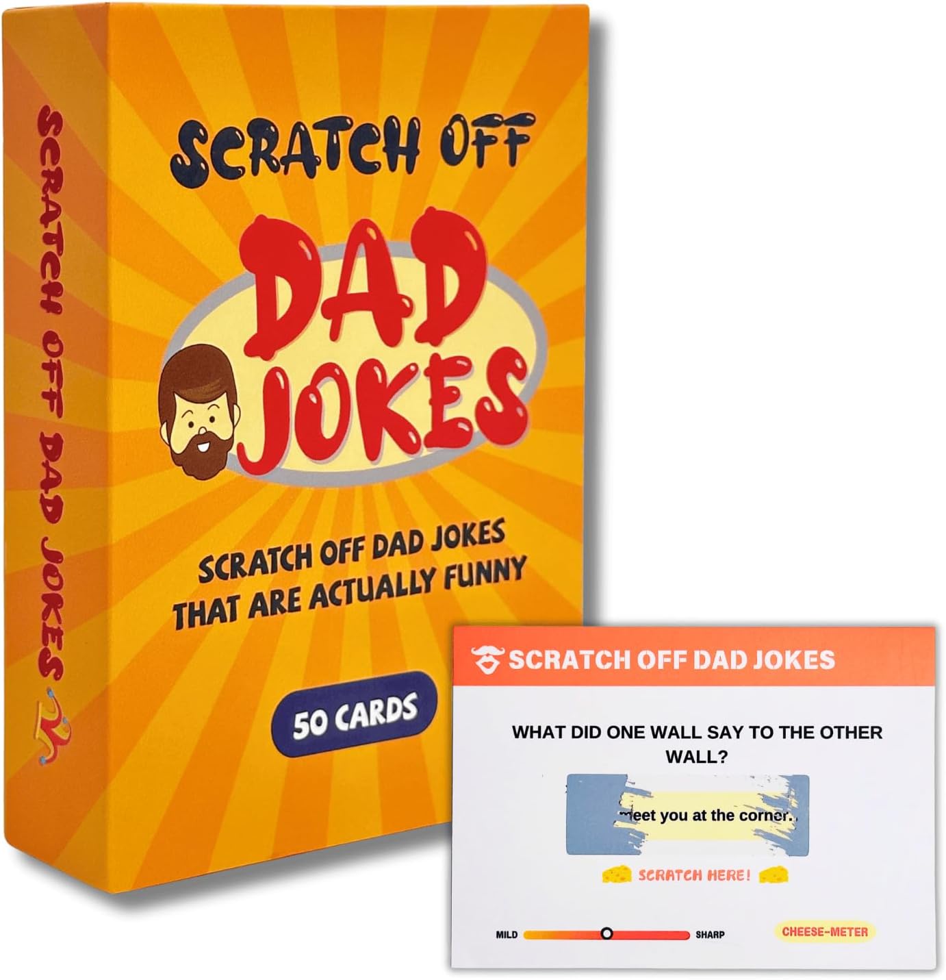 Amazon.com: Dad Joke Cards – 50 Scratch Off Jokes, Funny Gift for Men ...