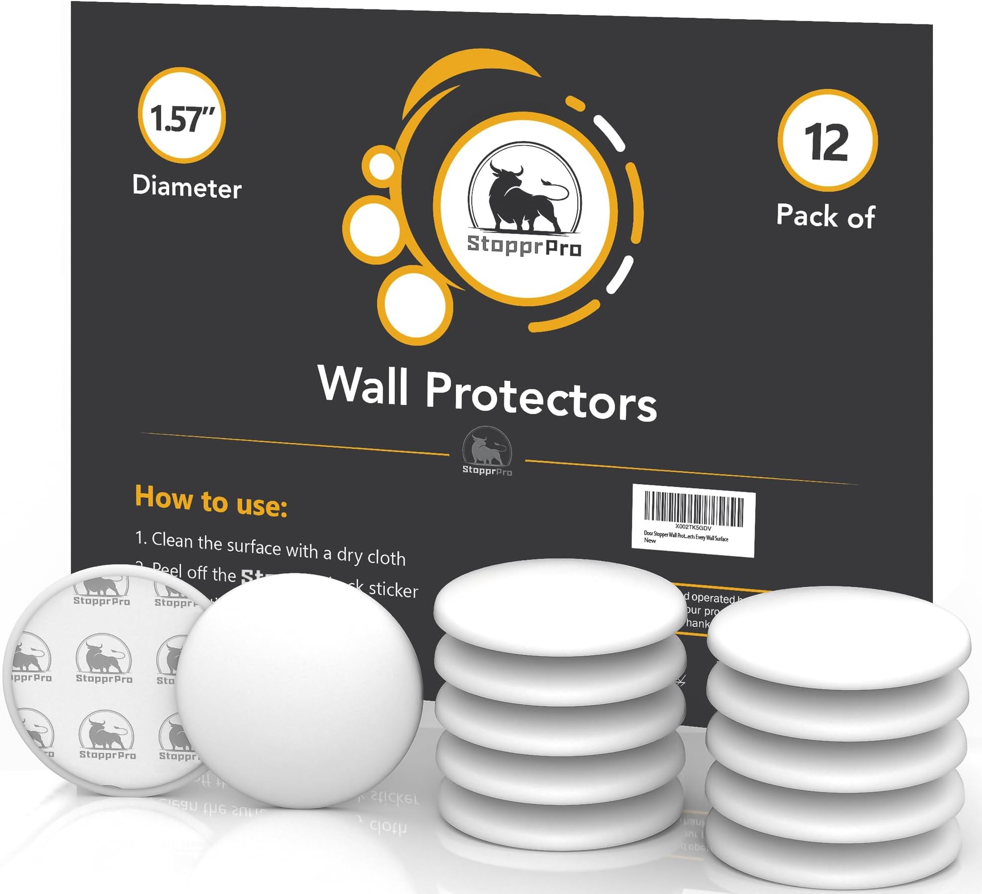 Amazon.com : Concave Wall Door Stopper Door Bumper Stainless Steel Wall ...