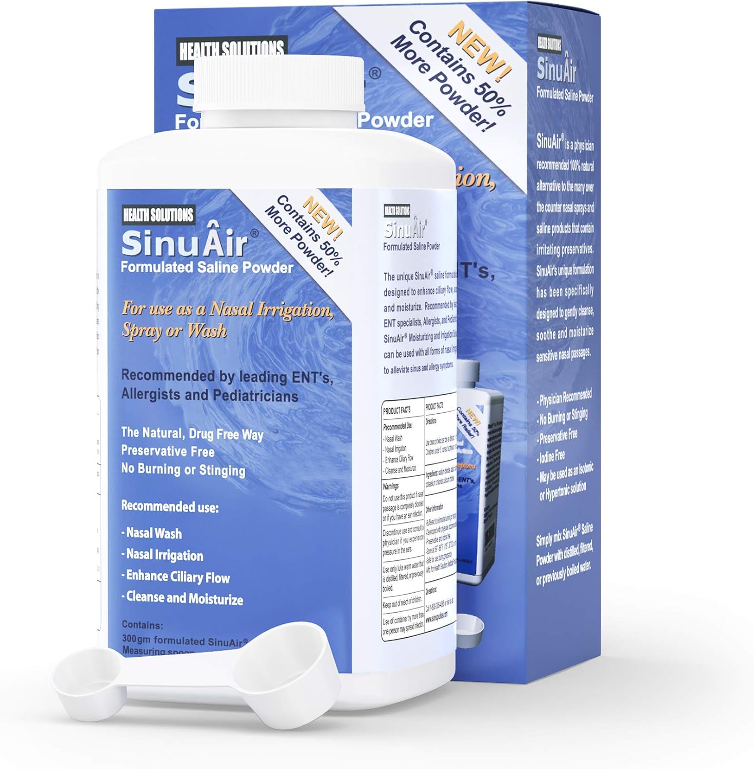 Amazon.com: SinuPulse Elite SinuAir Sinus Rinse Salt Solution - Saline ...