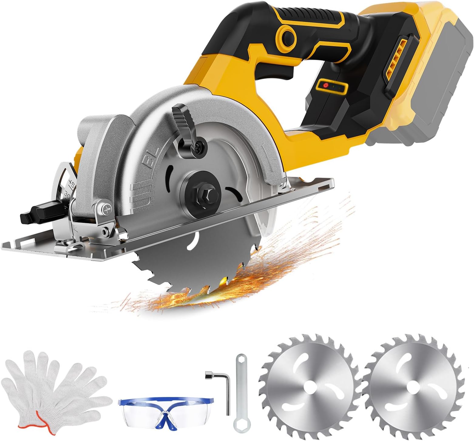 Kistrba 5.5'' Cordless Circular Saw for Dewalt 18V 20V Battery, Power ...