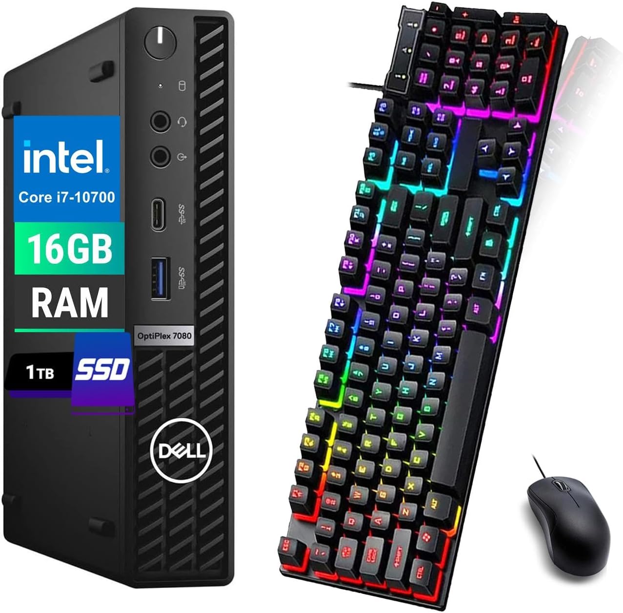 Amazon.com: Dell OptiPlex 7080 Micro Desktop Computer Mini PC, Intel i7 ...
