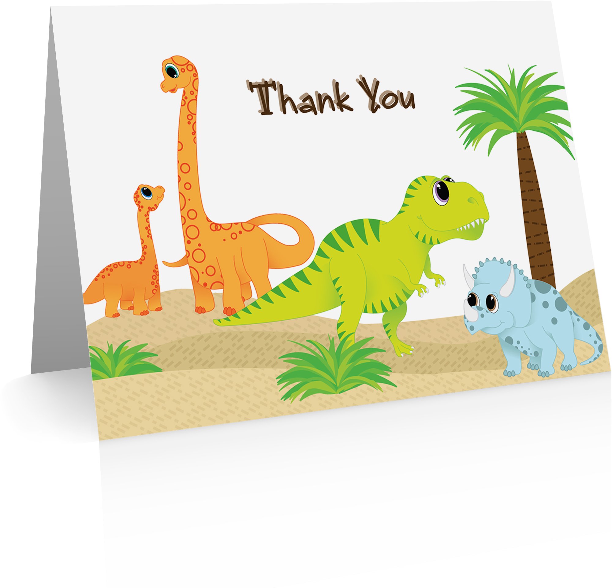 Amazon.com : TOIUOT Dinosaur Note Cards (12 Foldover Cards and ...