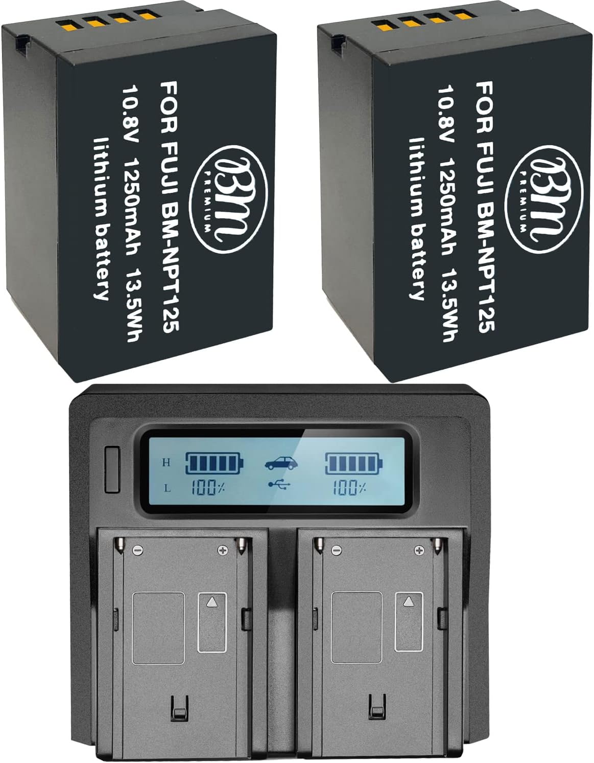 Amazon.com : BM Premium 2 Pack of NP-W235 Batteries for Fujifilm X-S20 ...