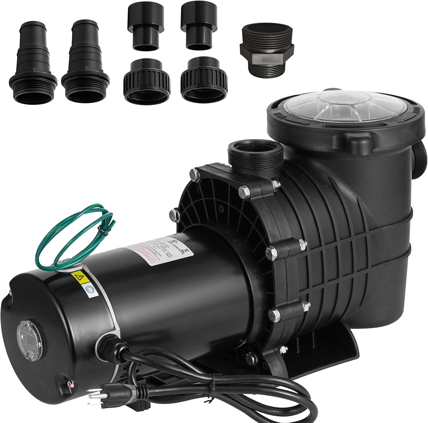 SmarketBuy Pool Pump Inground 2HP, Dual Voltage 110/220V High Flow ...