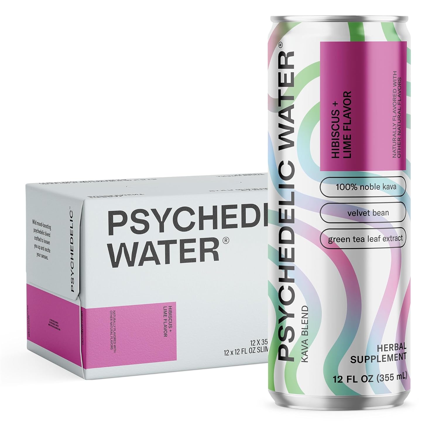 Amazon.com : Psychedelic Water Hibiscus + Lime, Mood Enhancing ...
