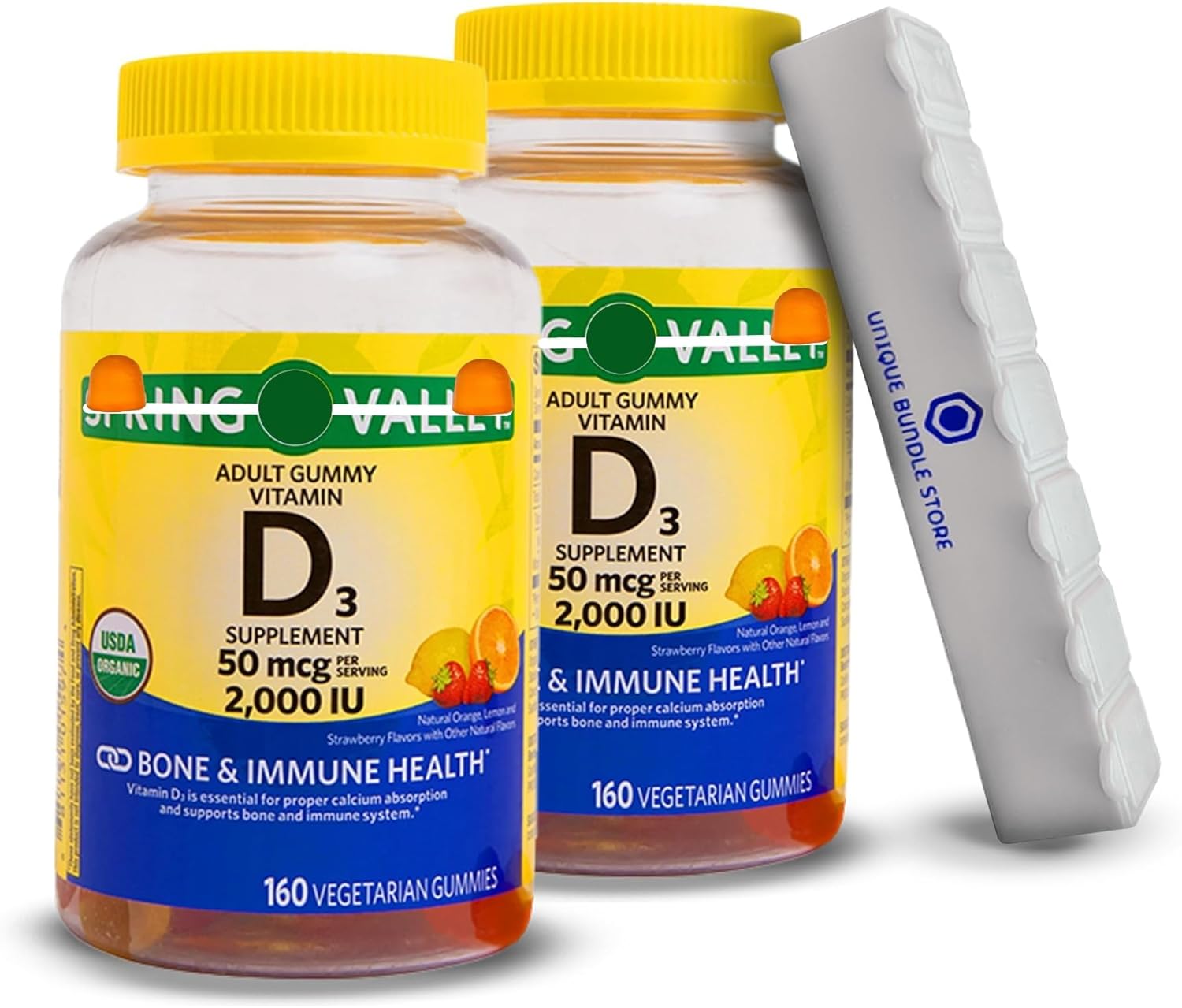 Amazon.com: Spring Valley, Vitamin D3 Gummies, USDA Organic, Vitamin D3 ...