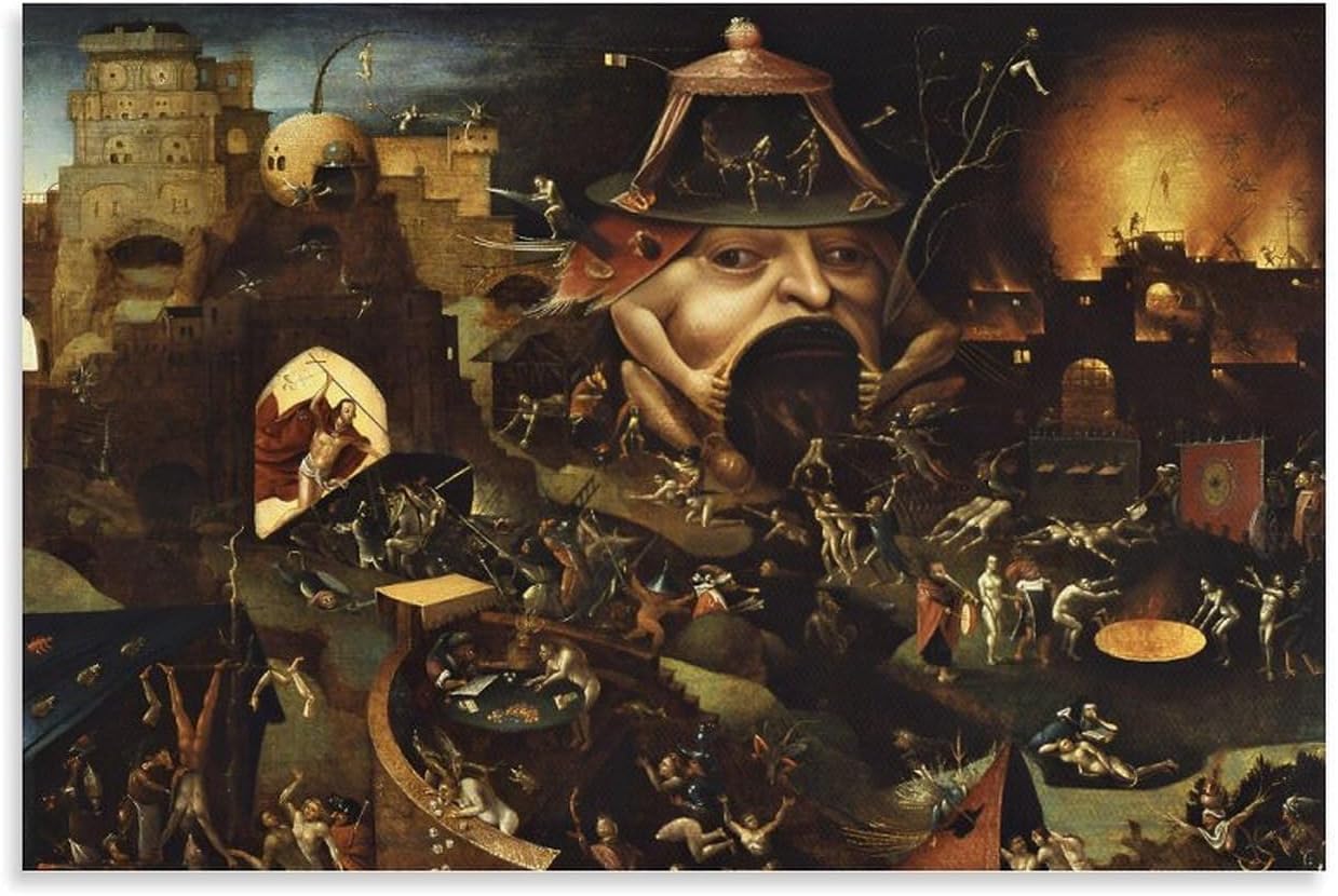 Amazon.com: Hieronymus Bosch - Hell That Are Deeply Disturbing Home ...