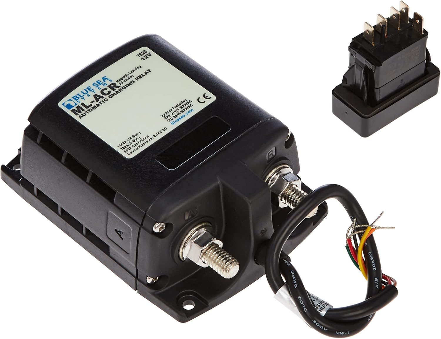 Blue Sea Systems 7620, 120A Ml-ACR Automatic Charging Relay-12V DC 500A ...
