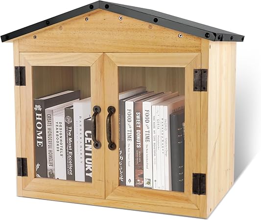 Outdoor Library Box Literature Exchange Cabinet for DIY Book Storage ...