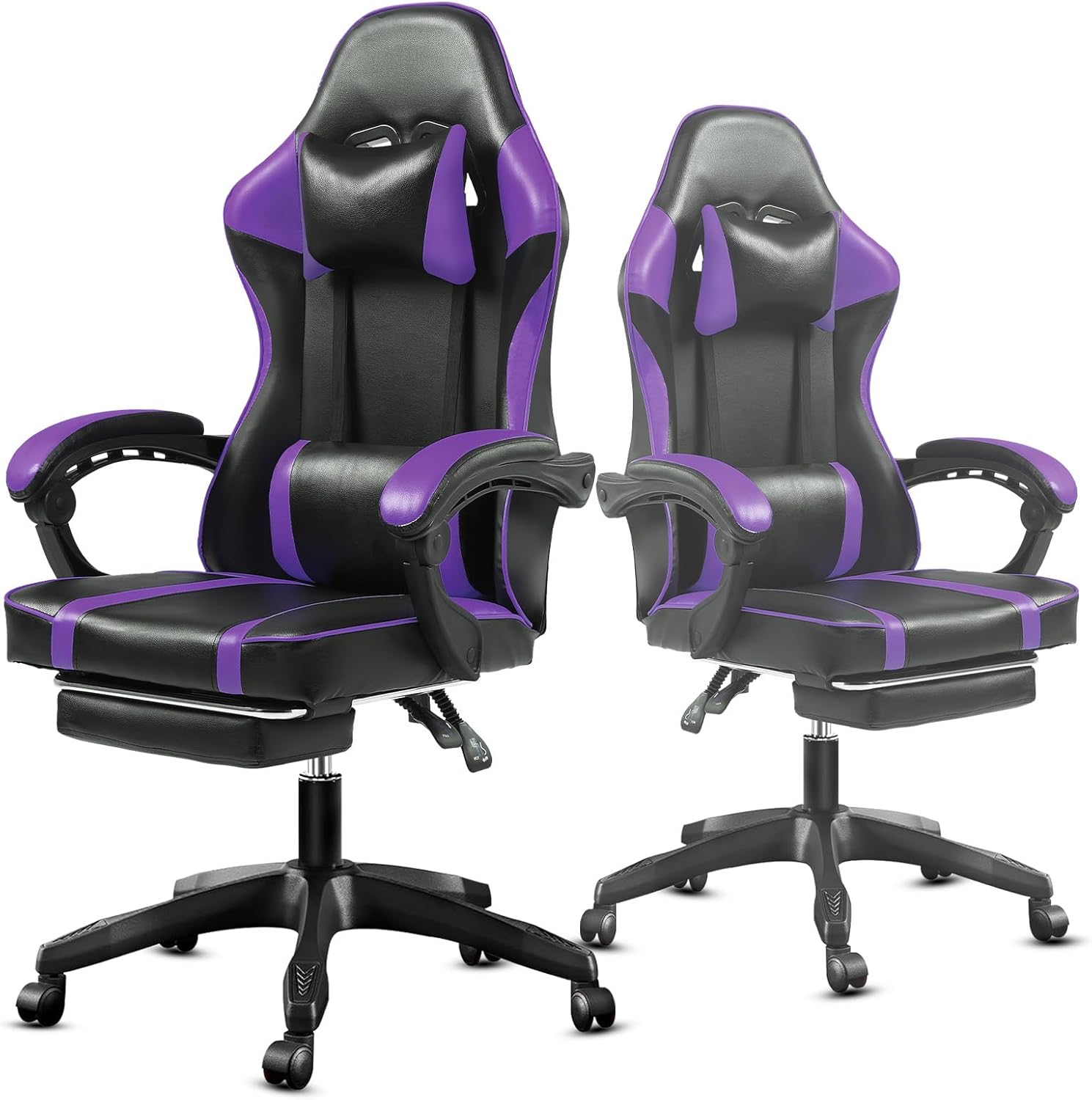 Amazon.com: Ntiibcuy Video Game Chairs for Adults, PU Leather Gaming ...