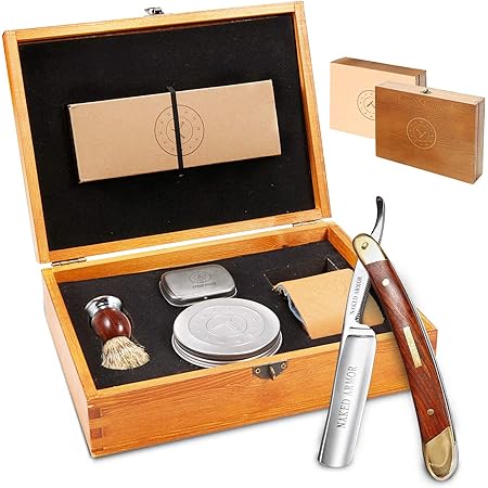 Amazon.com: Gentleman Jon Straight Razor Shave Kit | Includes 6 Items ...