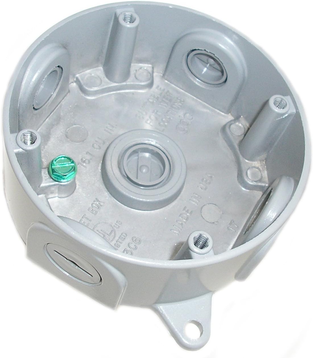 Amazon.com: Mulberry Metal 30326 Weatherproof Round Box, Depth: 1-1/2 ...