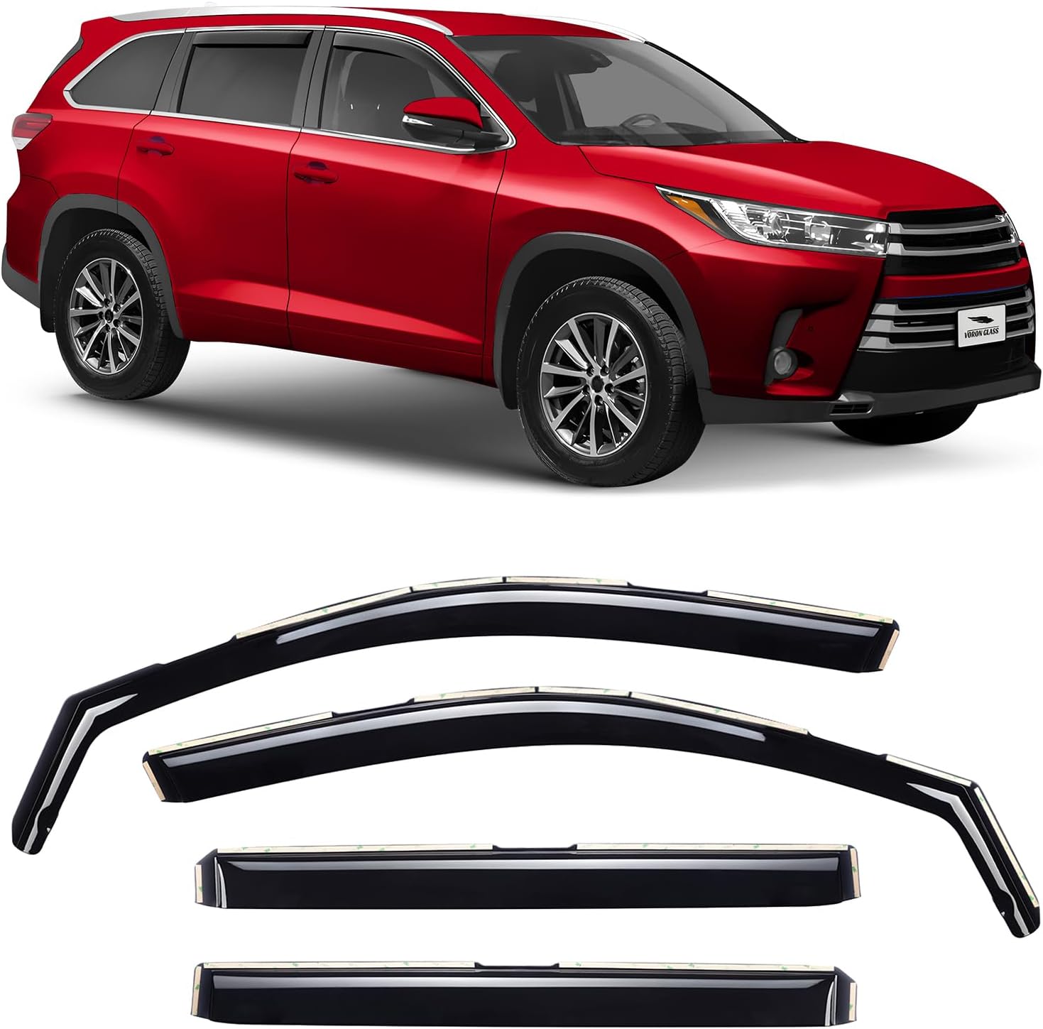 Amazon.com: Voron Glass in-Channel Extra Durable Rain Guards for Toyota ...