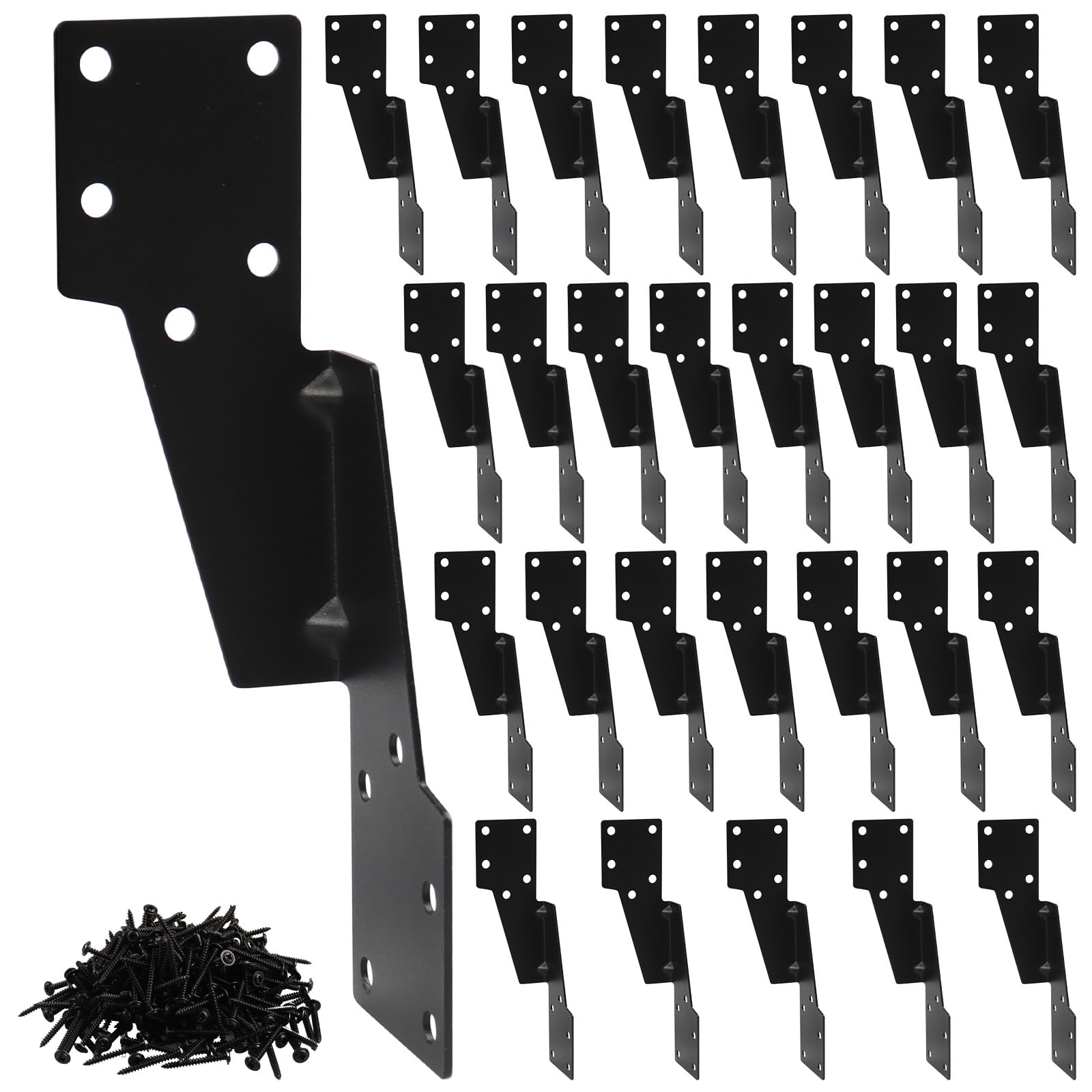 Mixiflor 10 Pcs Hurricane Straps Brackets, 18-Gauge(1.3mm) Thick ...