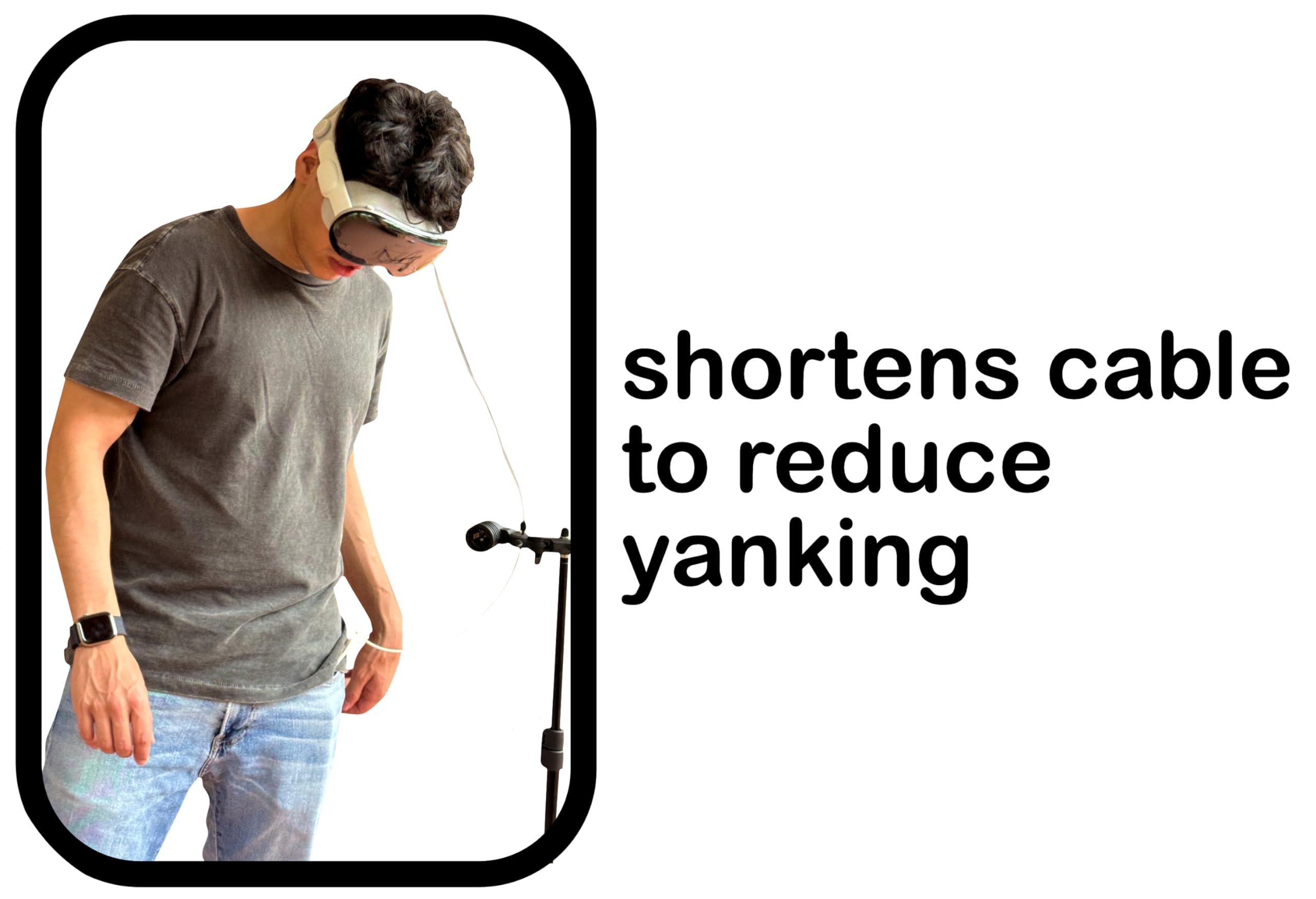 Snapklik.com : Cable Shortener For Apple Vision Pro