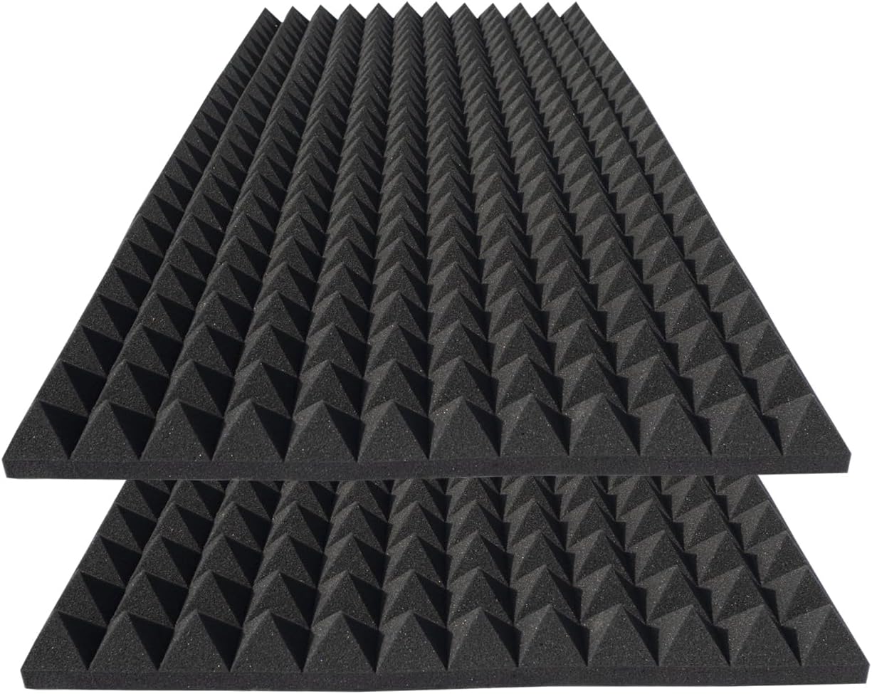 Amazon.com: KTOESHEO 2 Pack Pyramid Soundproof Panels, 48x24x2 Inch ...