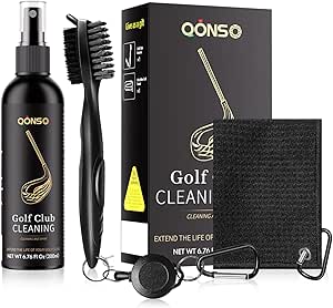 Amazon.com : QONS Golf Club Cleaning Spray Kit Includes A Groove ...
