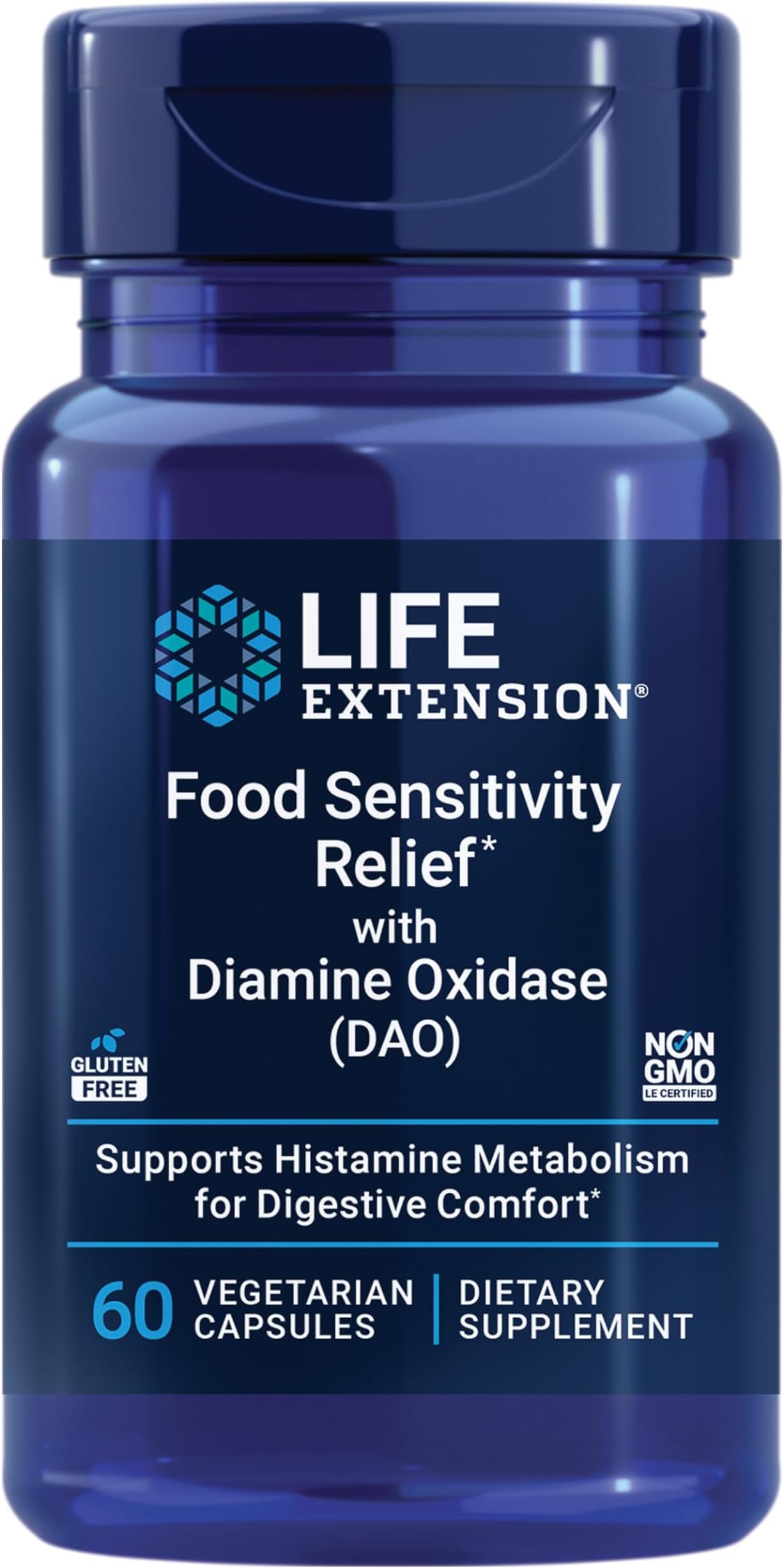 Amazon.com: Life Extension Food Sensitivity Relief with Diamine Oxidase ...