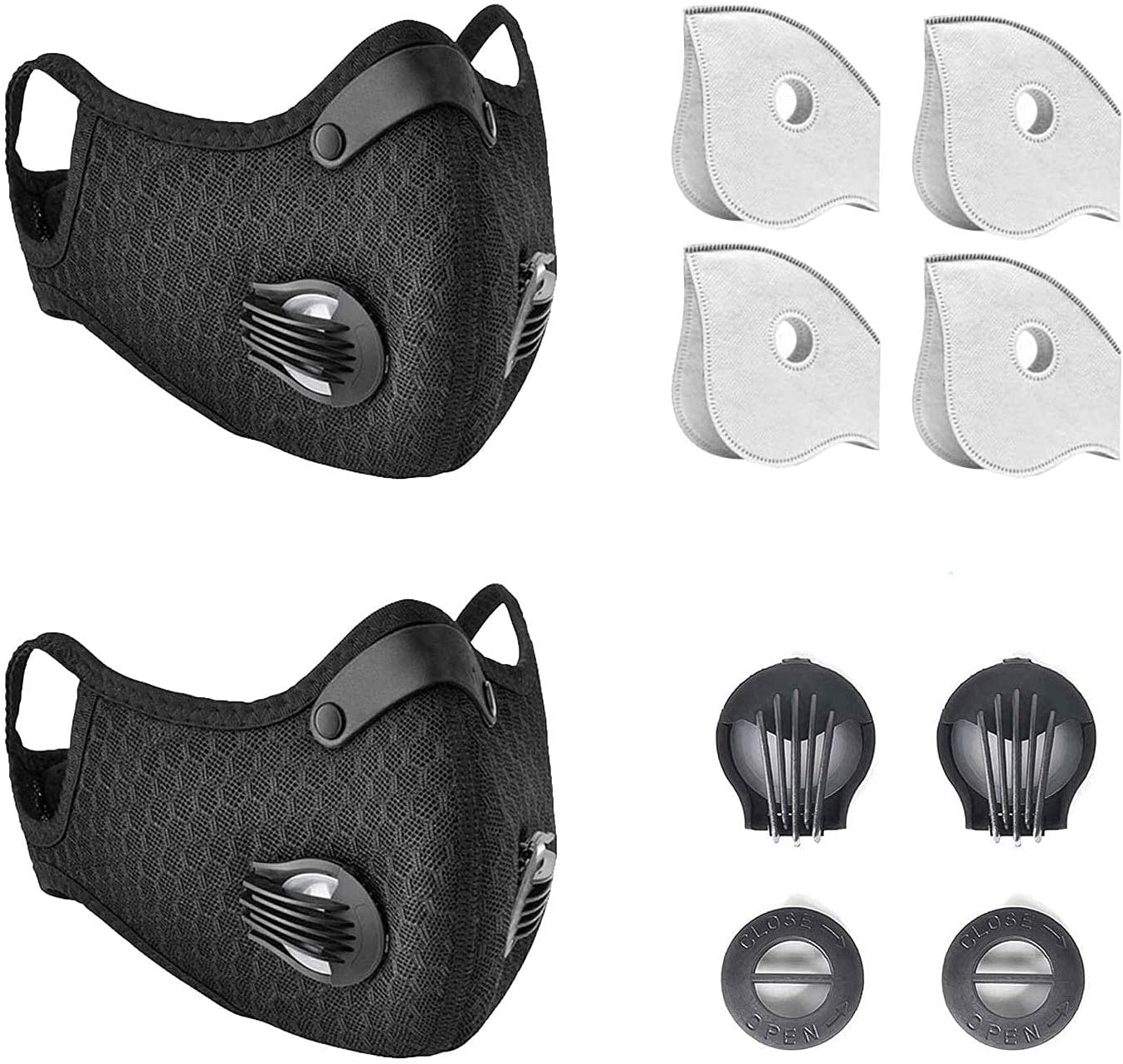 Amazon.com: 2 Pack Dust Mask by undwider, Anti Dust Face Mask with ...