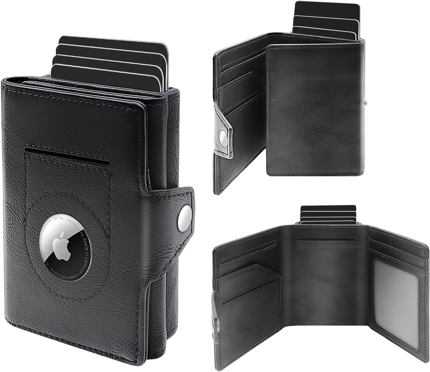 Amazon.com: Wallet with Airtag Holder, Pop Up Card Holder and Cash Slot ...