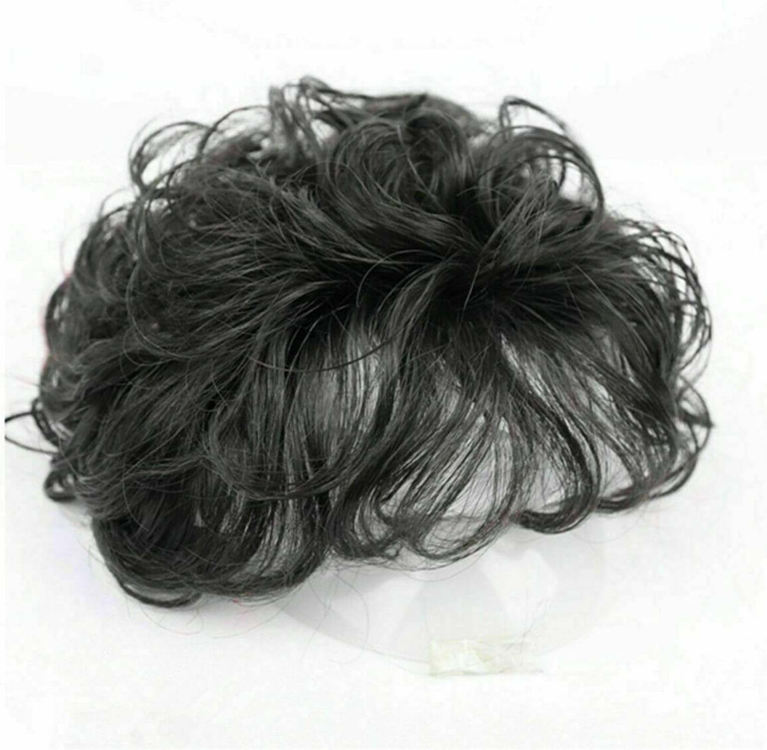 Amazon.com : Flydoniso 100% Human Hair Topper Toupee Wig Natural Wavy ...