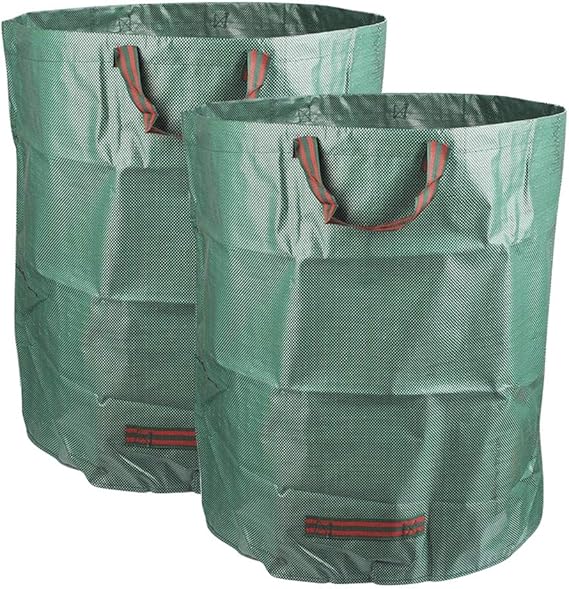 YOTIN 2 Packs of Garden Bag Pop Up 272L Gardening Bags with Handles ...