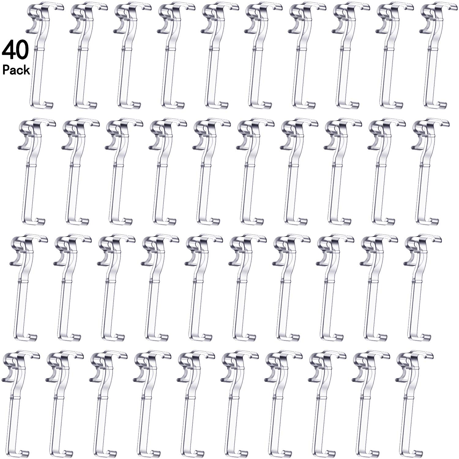 Snapklik.com : 2.5 Inch Valance Clips Window Blind Clips Hidden Channel ...