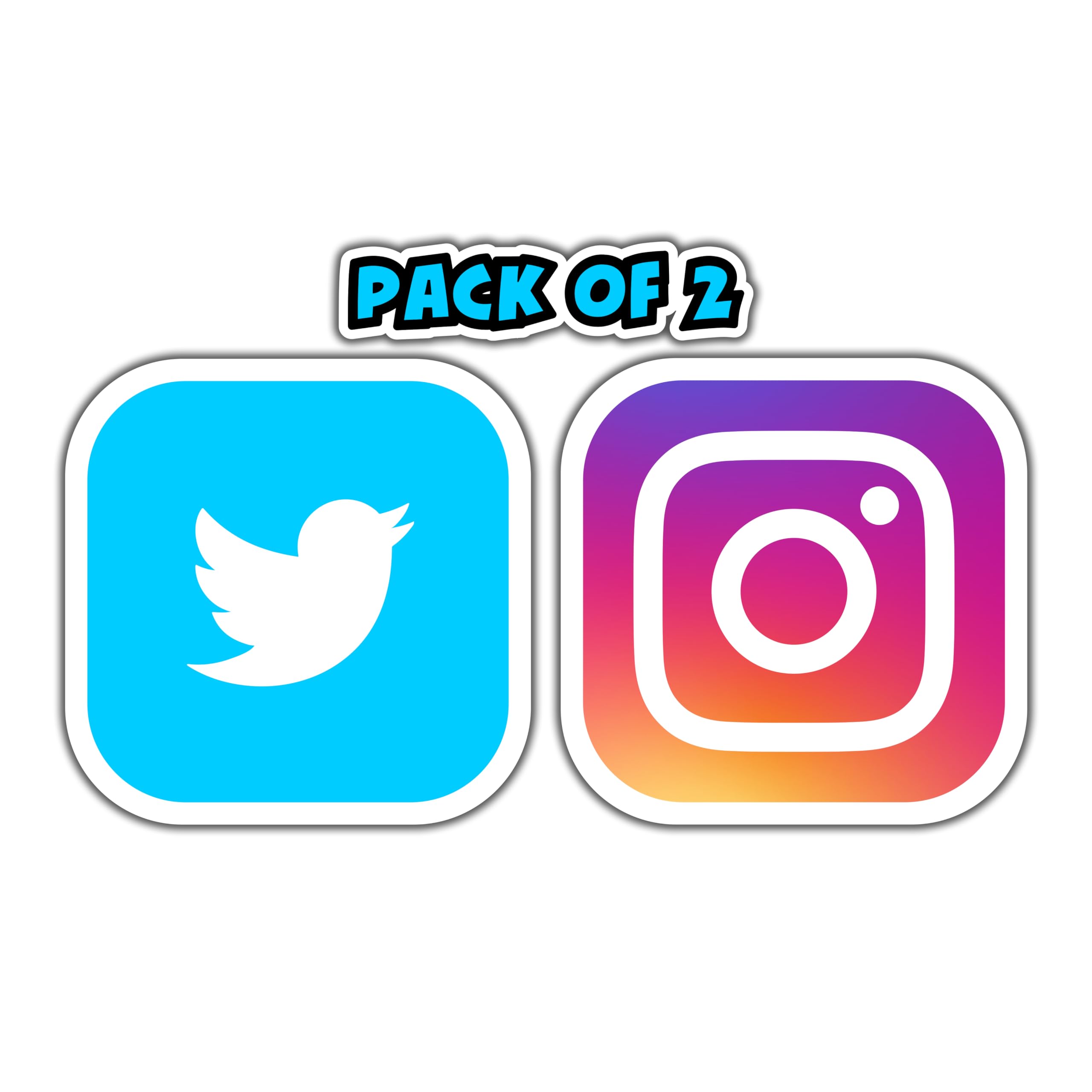 Amazon.com - THATS IT – Instagram Stickers – Vinyl Twiter Bumper ...