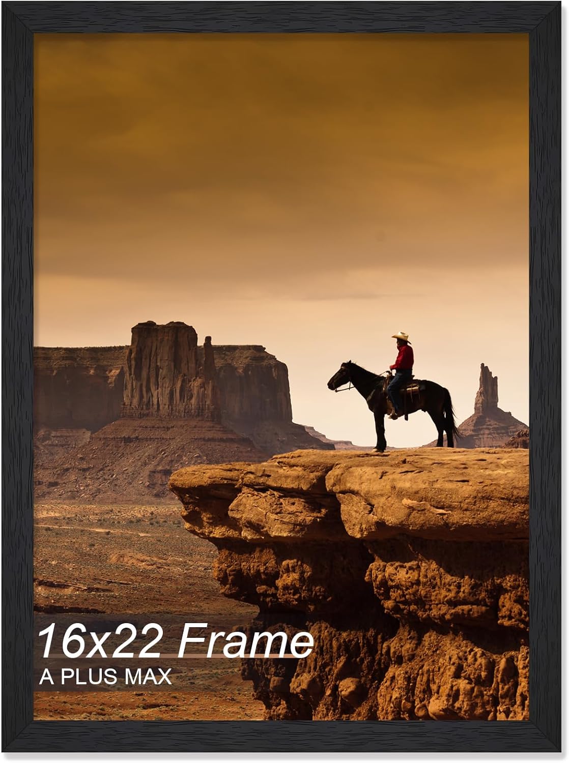 Amazon.com - A PLUS MAX 16x22 Picture Frame, Black Engineered Wood ...