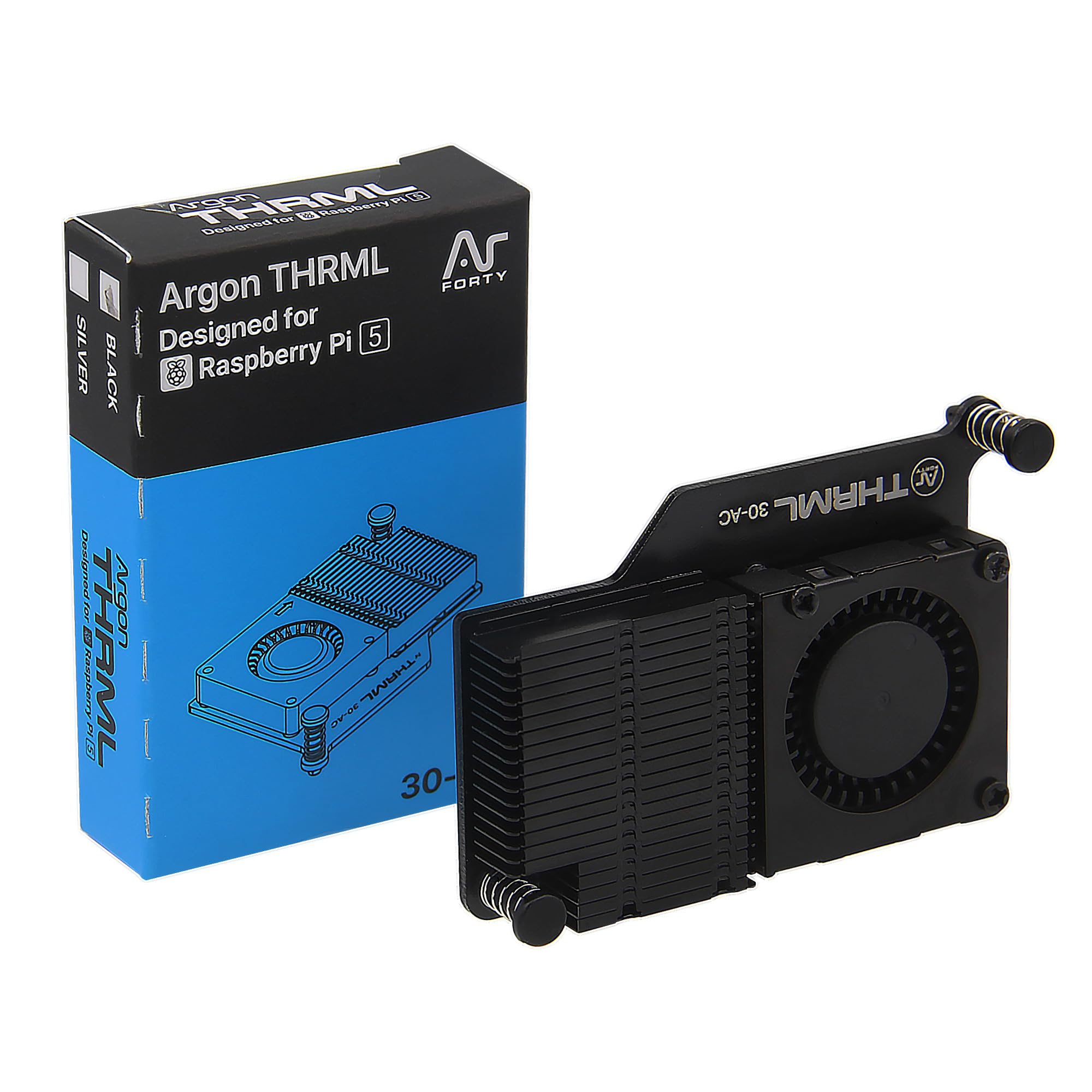 Argon THRML 30 mm Active Cooler for Raspberry Pi 5 - Black : Amazon.de ...