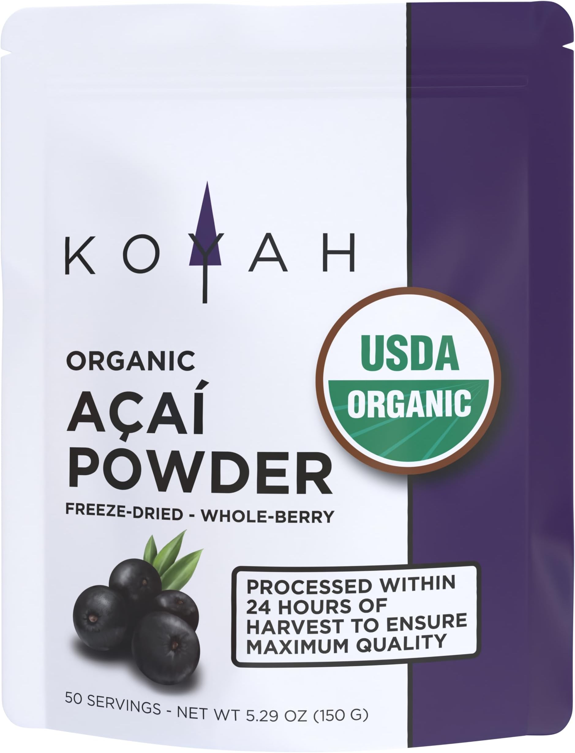 Amazon.com: PURE ORIGINAL INGREDIENTS Acai Berry Powder, 4 oz ...