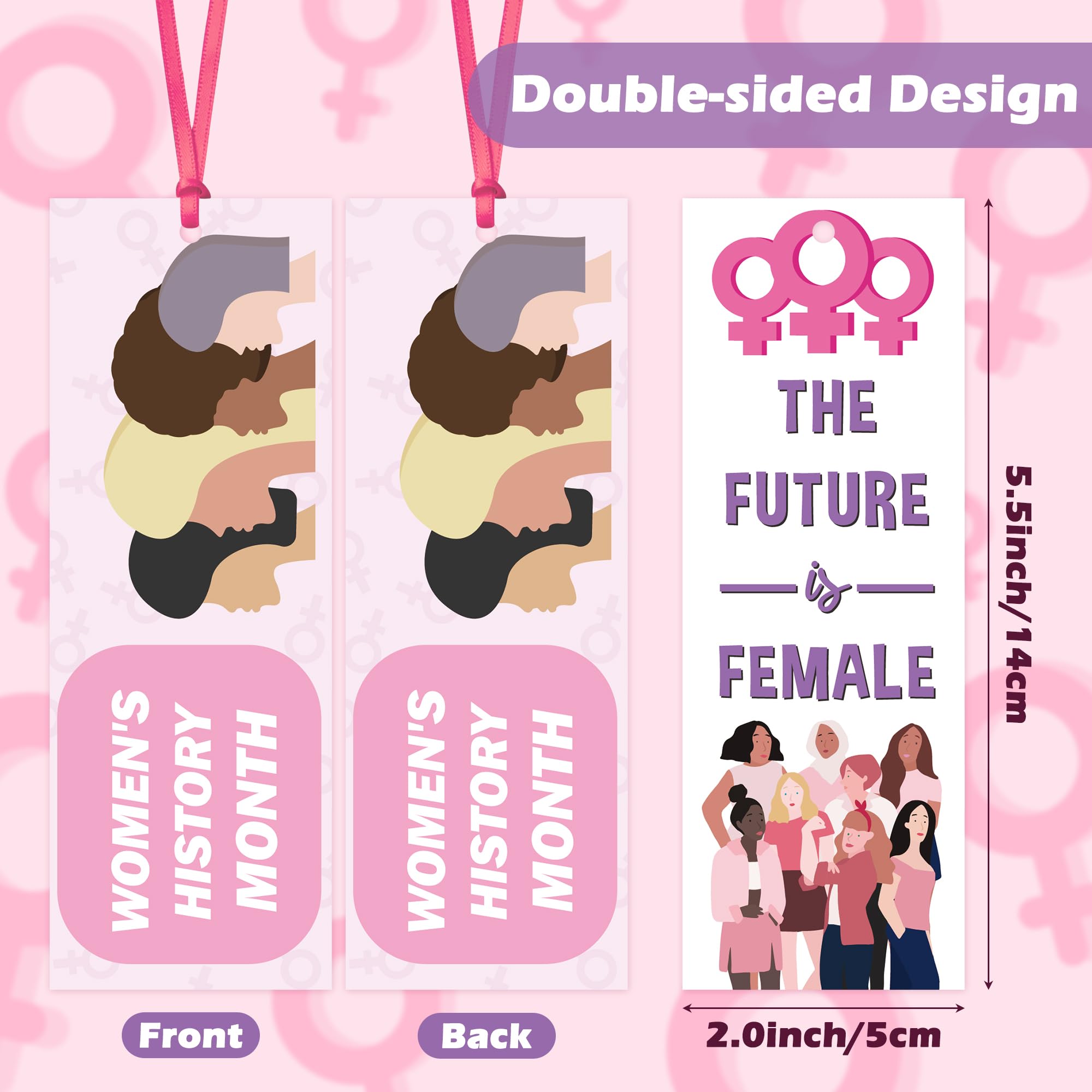 Snapklik.com : 120pcs Womens History Month Bookmarks, I Need Feminism ...