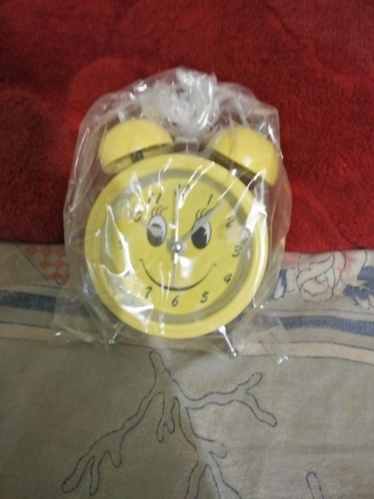 Buy Fancy Smiley Emoticon Design Twin Bell Alarm Clock Analouge (Medium ...