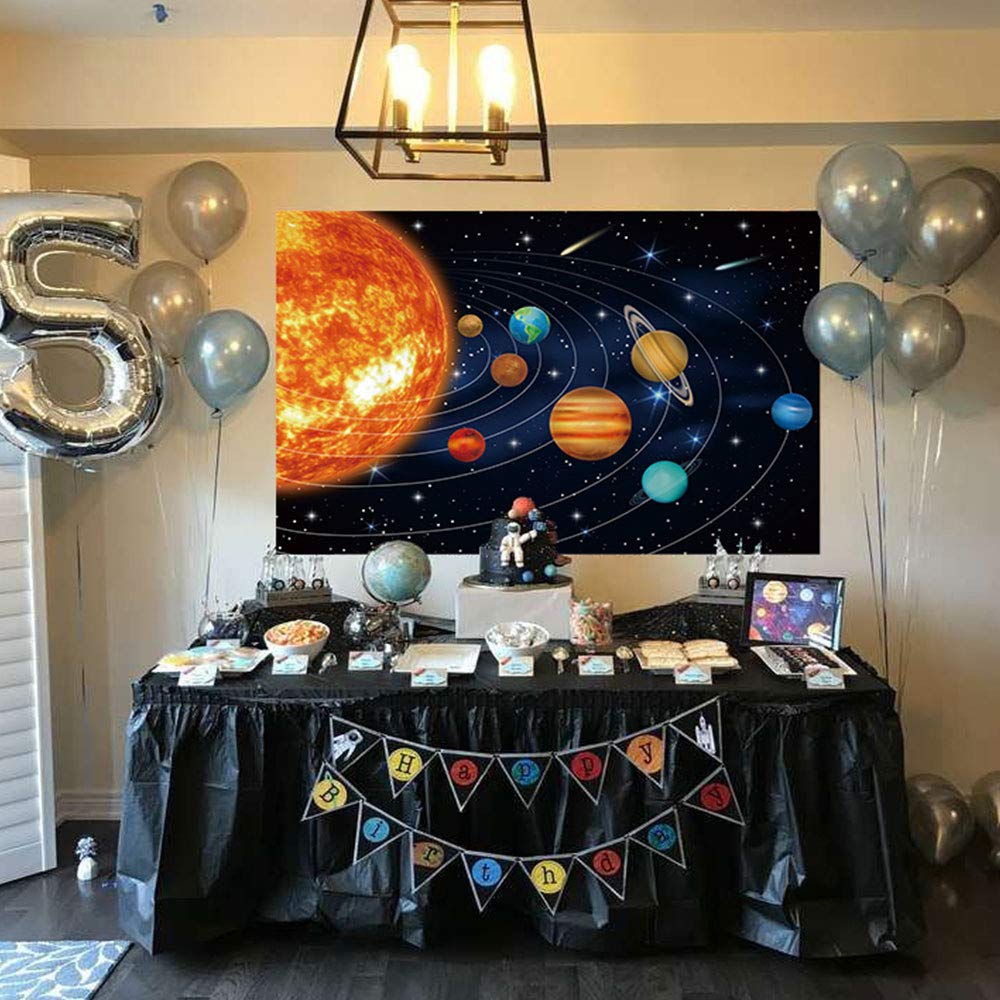Buy Allenjoy Outer Space Theme Backdrop Solar System Planets Astronomy ...