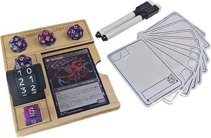 Amazon.com: MTG Commander Damage Tracker Board, Card Display with Life ...