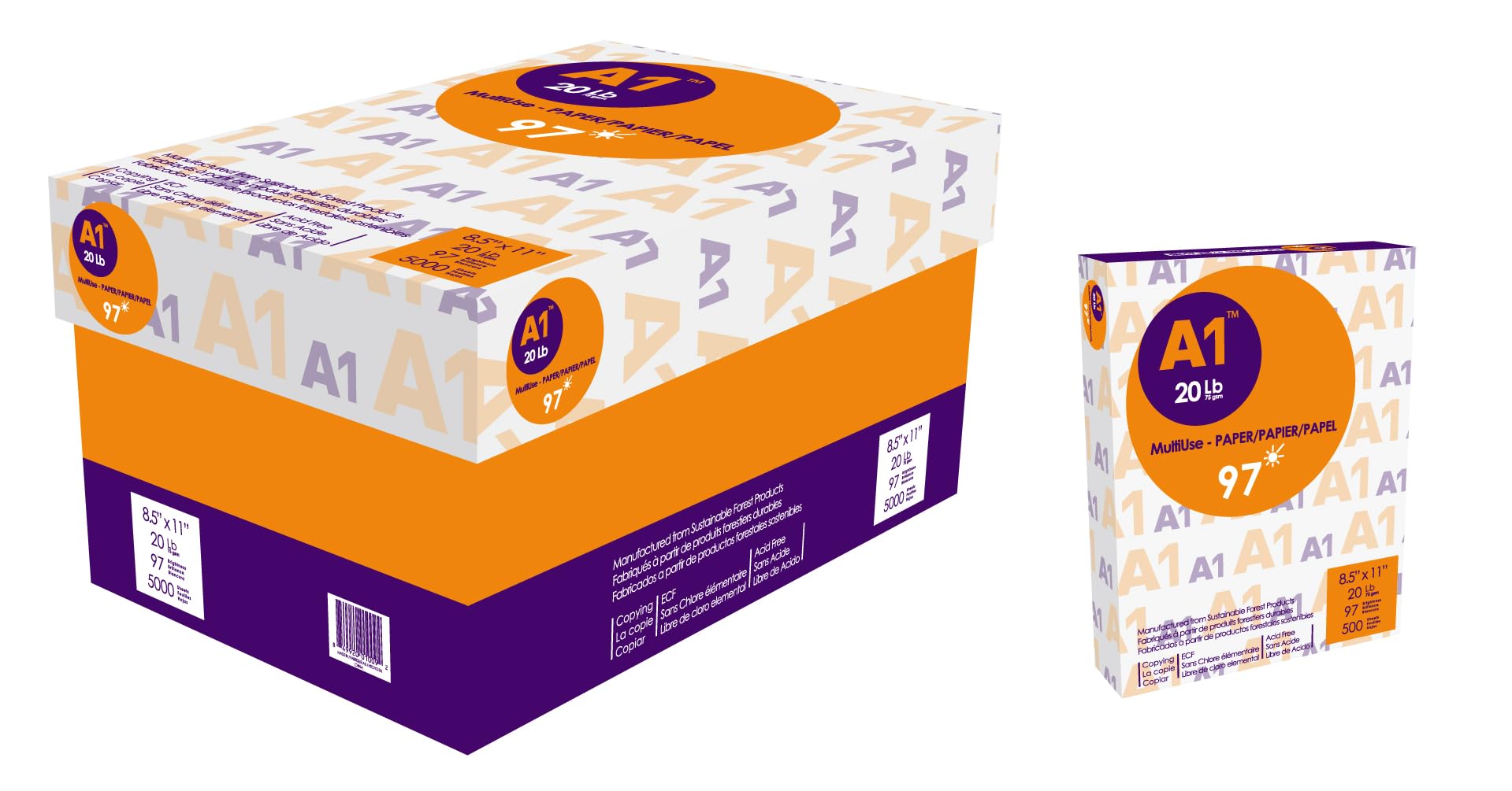 A1 Letter Size 8.5"x11" Copy Paper : Amazon.ca: Office Products