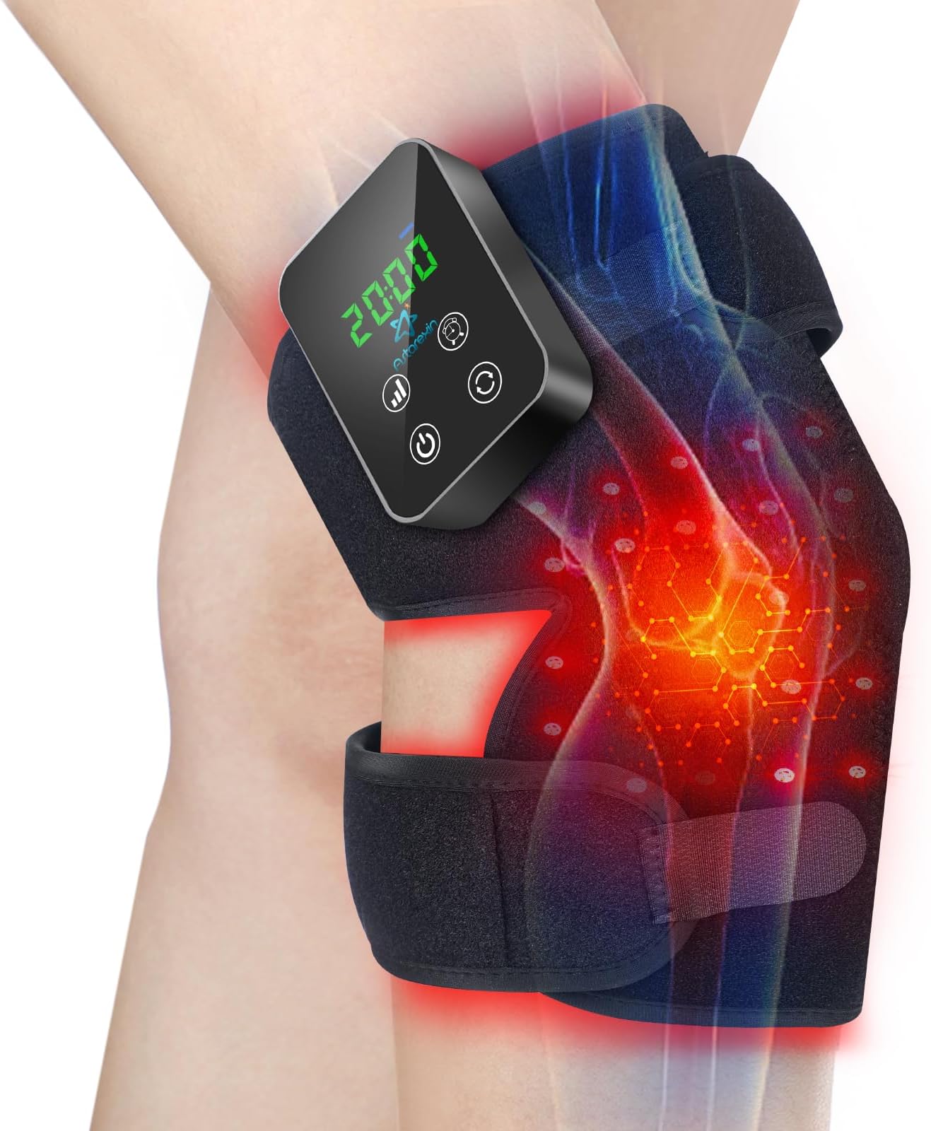 Amazon.com: Red Light Therapy Knee Brace, 660nm&850nm Near Infrared ...