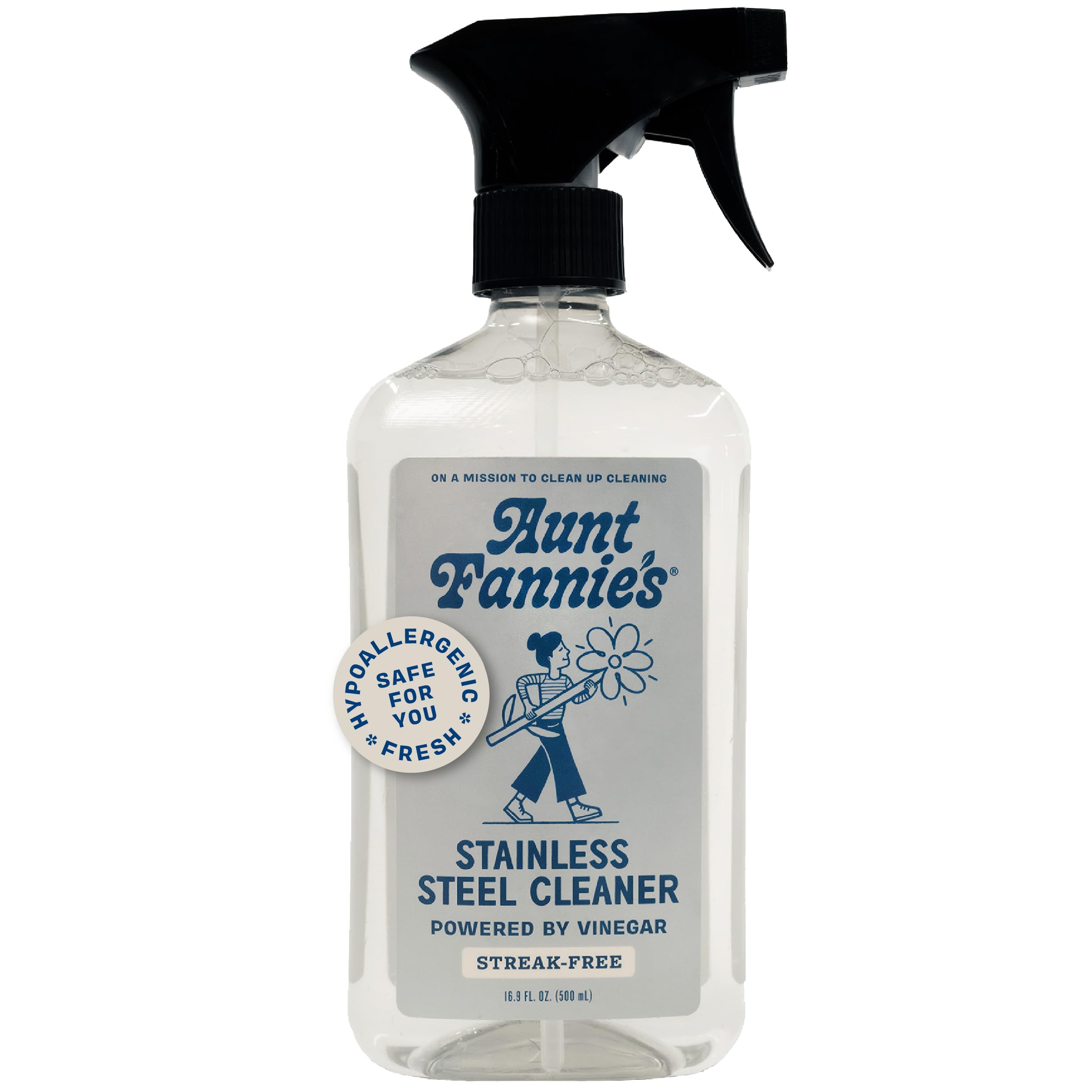 Amazon.com: Aunt Fannie's Stainless Steel Spray Cleaner, Powered by ...
