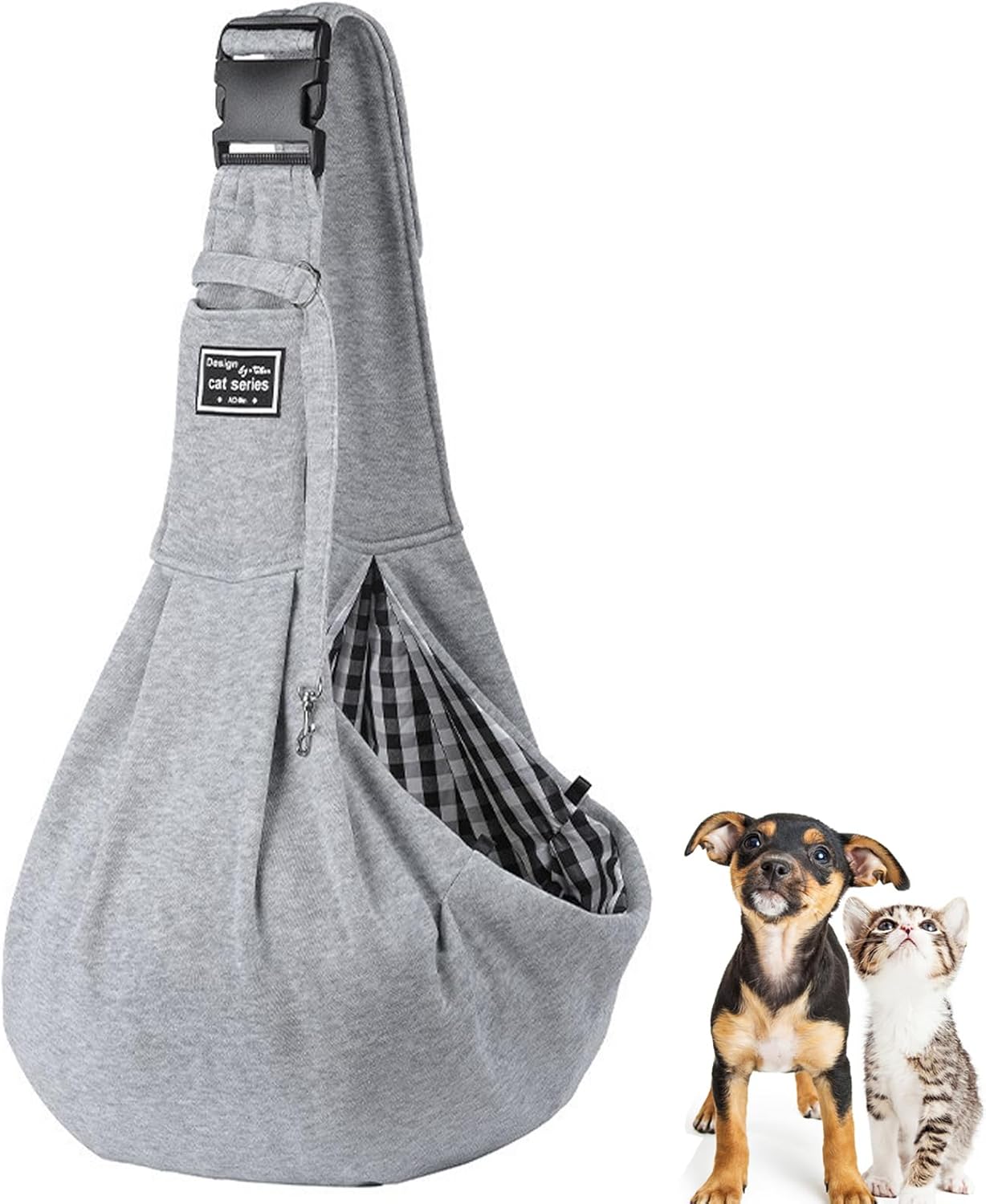 Puppy Carrier Sling - Reversible Hands-Free Dog Carry Sling for Small ...