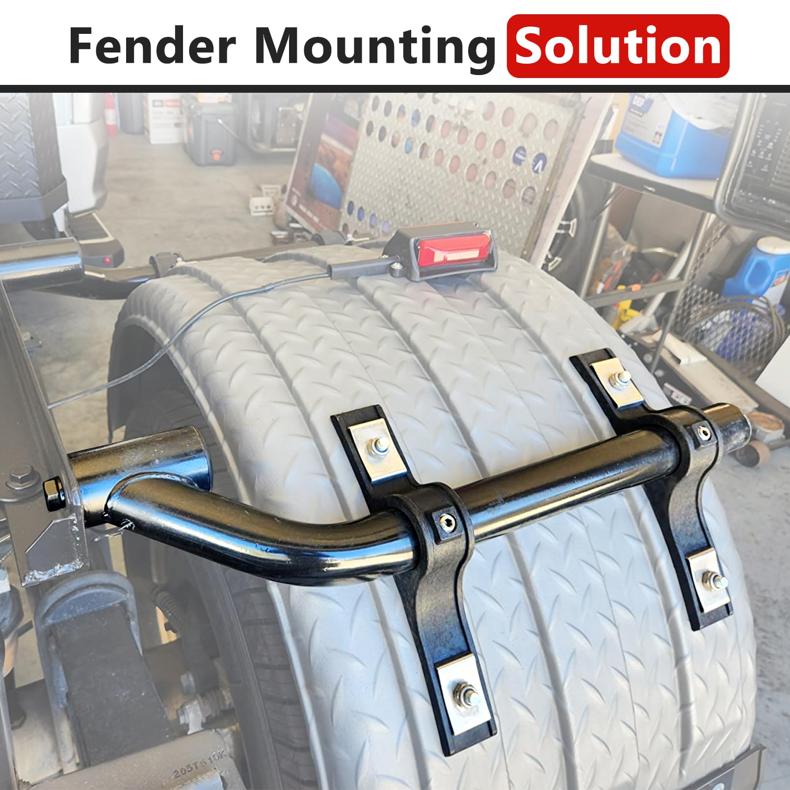 Snapklik.com : Grandroad Auto Fender Mounting Kit, Black Polymer Fender ...