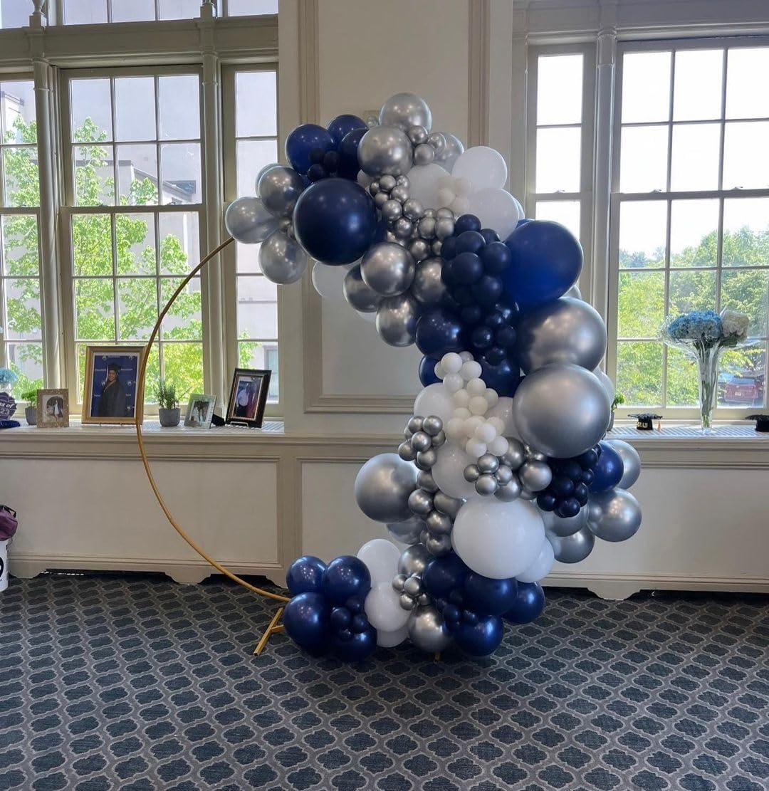 TKUHYAN Navy Blue Balloons Arch Kit, 125pcs Dark Blue Balloons ...