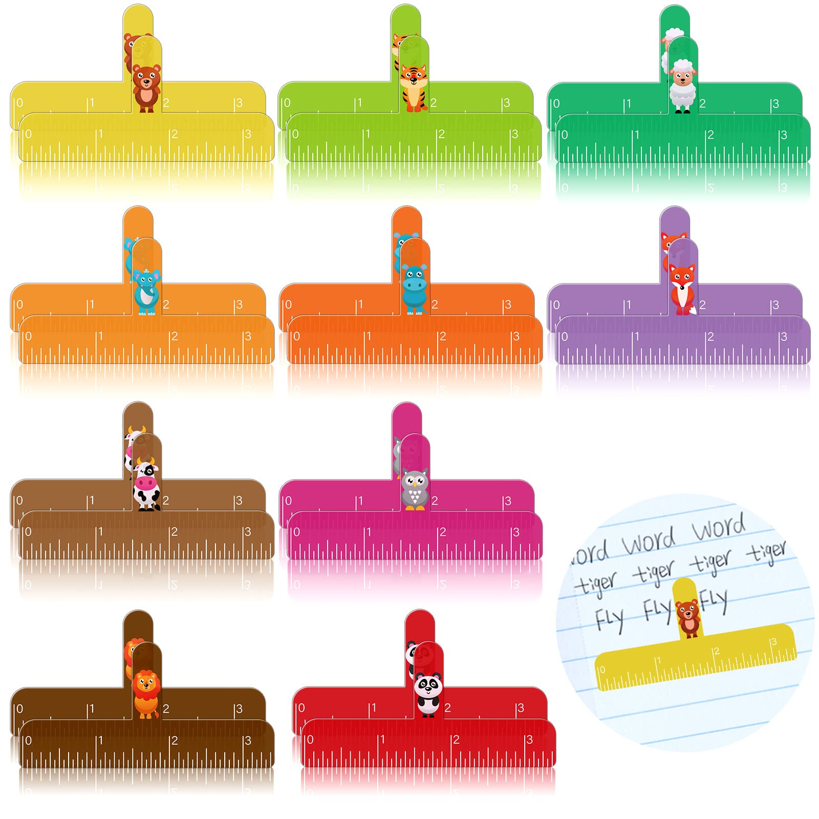 Amazon.com : 20 Pack One Finger Spacer Handwriting Tool Writing Spacers ...