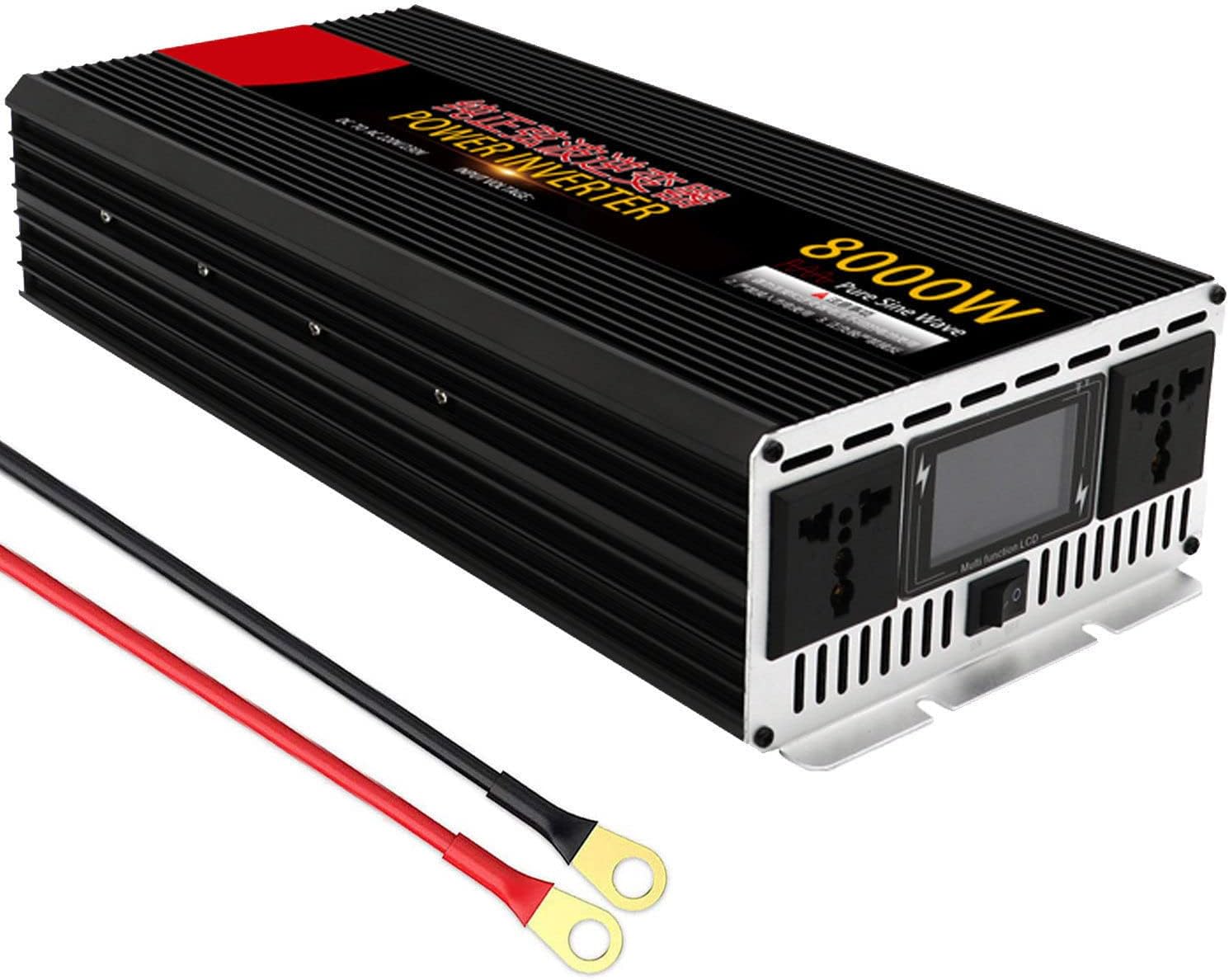 Amazon.co.jp: 1200W/1600W/2000W/2500W/3000W/4000W/5000W/6000W/8000W純正弦波ソーラーパワーインバーター、DC 12V/24V ...