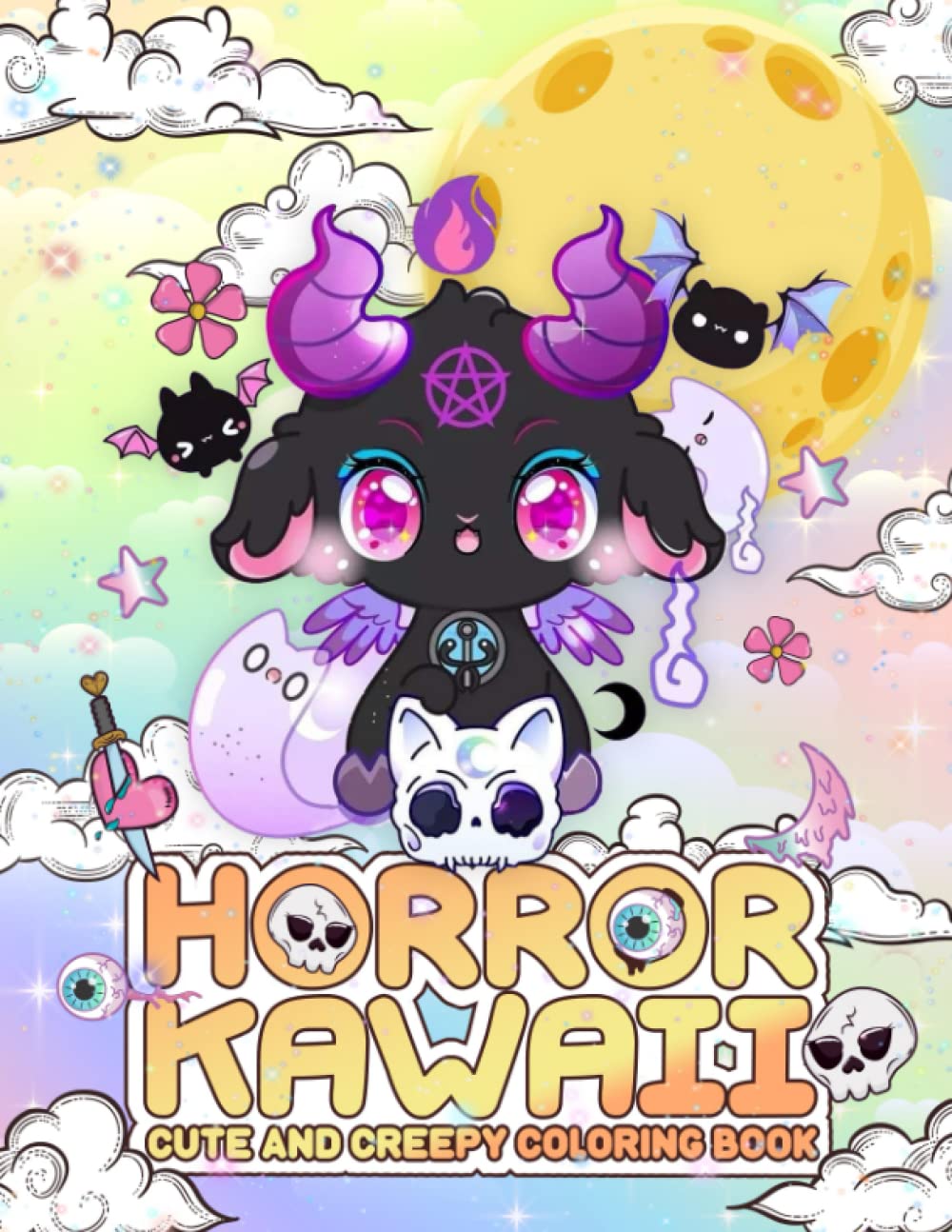 Horror Kawaii Cute And Creepy Coloring Book Cute Horror Pastel ...