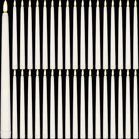 Amazon.com: 36 Pieces Flameless LED Taper Candles Flicking 11 ...