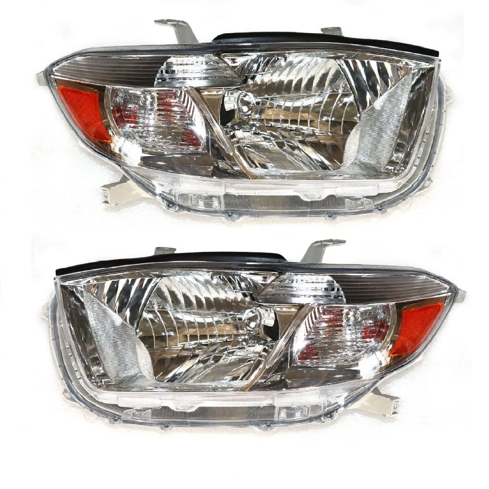 Amazon.com: EnSyuSuMa For 2004 2005 2006Toyota Highlander Headlight ...