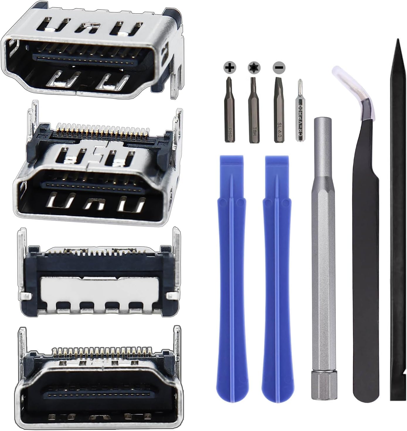 Amazon.com: Ikpek 4 Pack Replacement HDMI Port for PS5 Console, HDMI ...