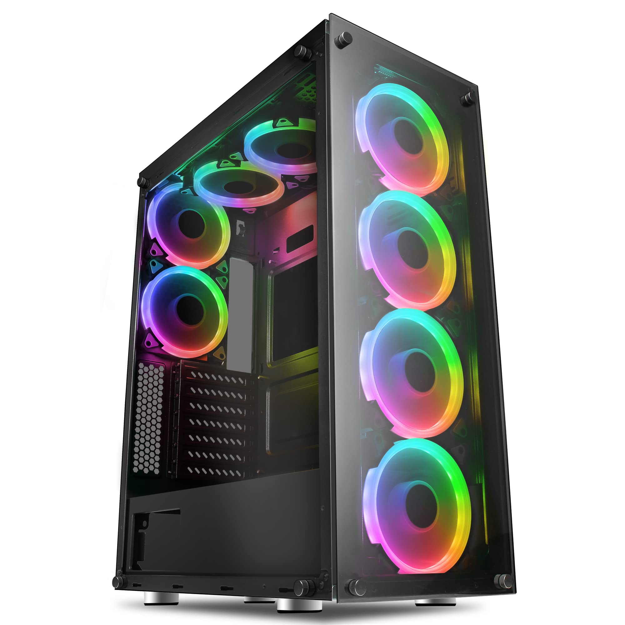 Buy GameMax Predator Full-ATX PC Gaming Case, 8 x ARGB, Full Tempered ...