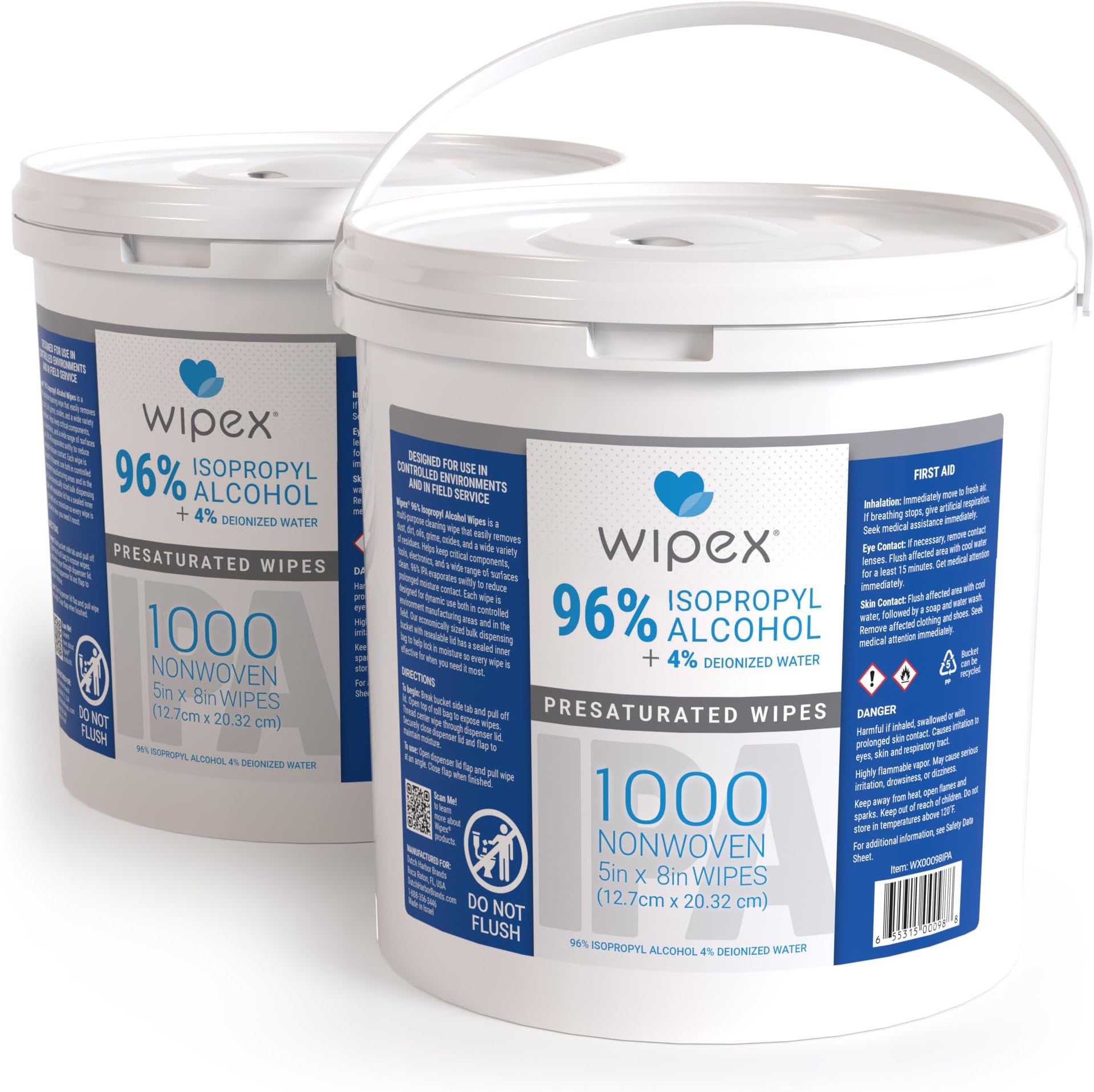 Amazon.com: Wipex 70% Isopropyl Alcohol Wipes for Electronics - 80ct ...