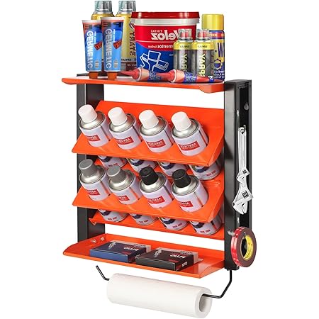 Amazon.com: 40 Can Spray Paint or Lube Can Wall Mount Storage Holder ...